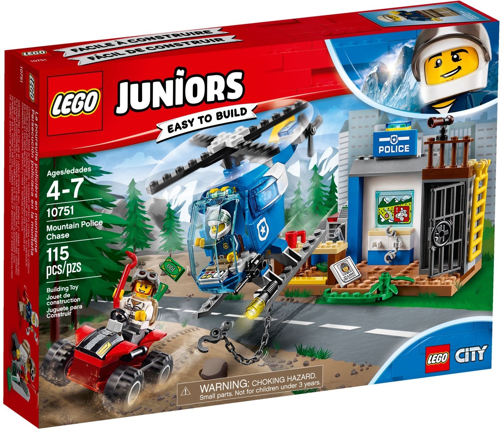 LEGO Juniors Hegyi rendőrségi hajsza és más LEGO Juniors játékok
