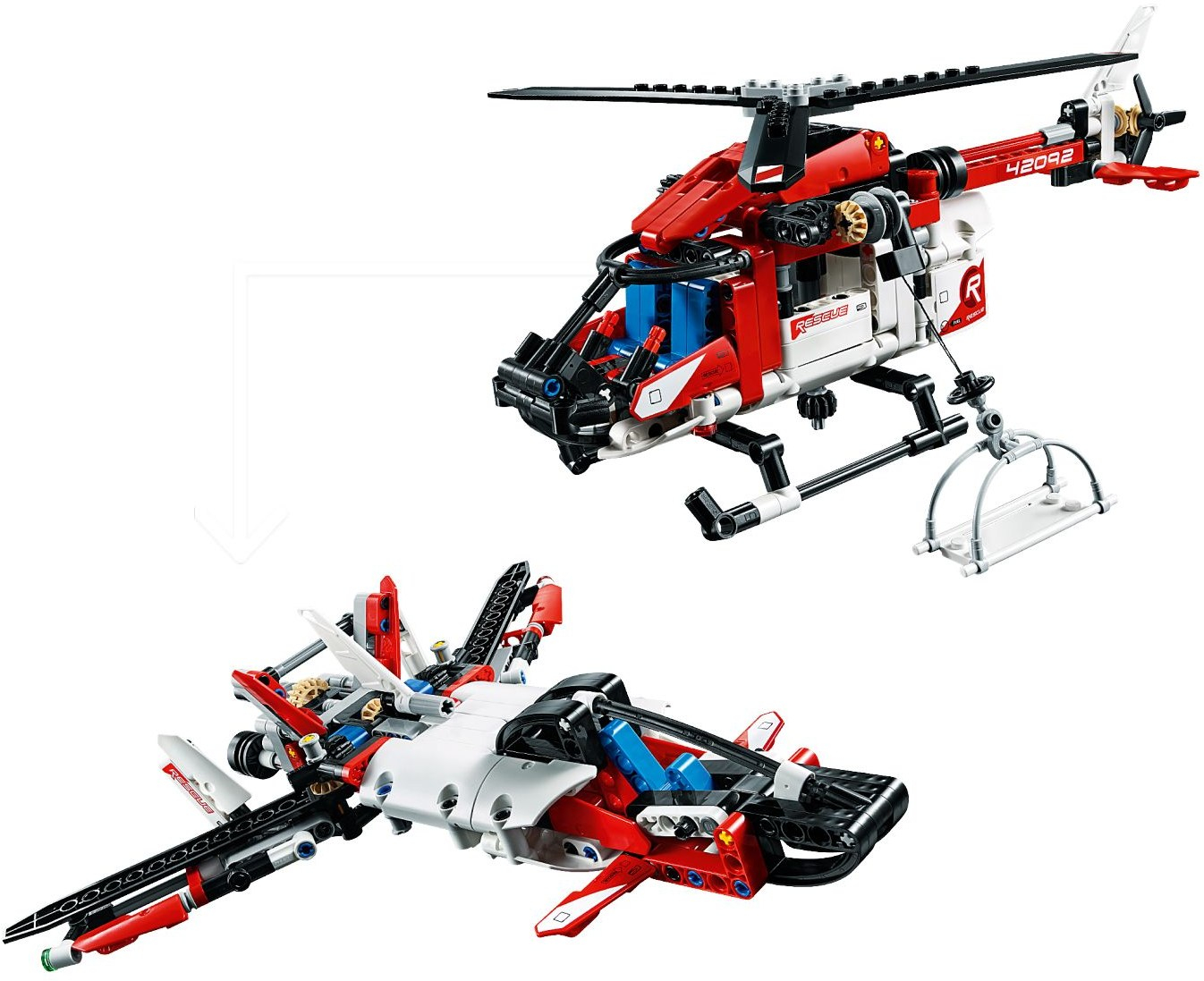 LEGO Technic Mentőhelikopter (a csomagolás enyhén sérült) és más LEGO ...